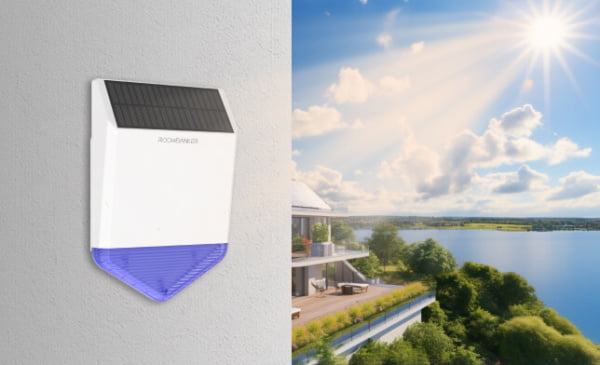 Outdoor Alarm Siren Solar-powered, Wireless Exterior Loud Warning Siren ...