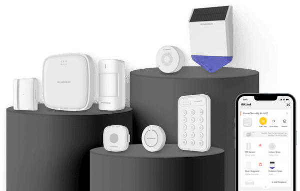 Wireless Home Alarm System, Wi-Fi/4G/Ethernet With 8-hour Battery Backup